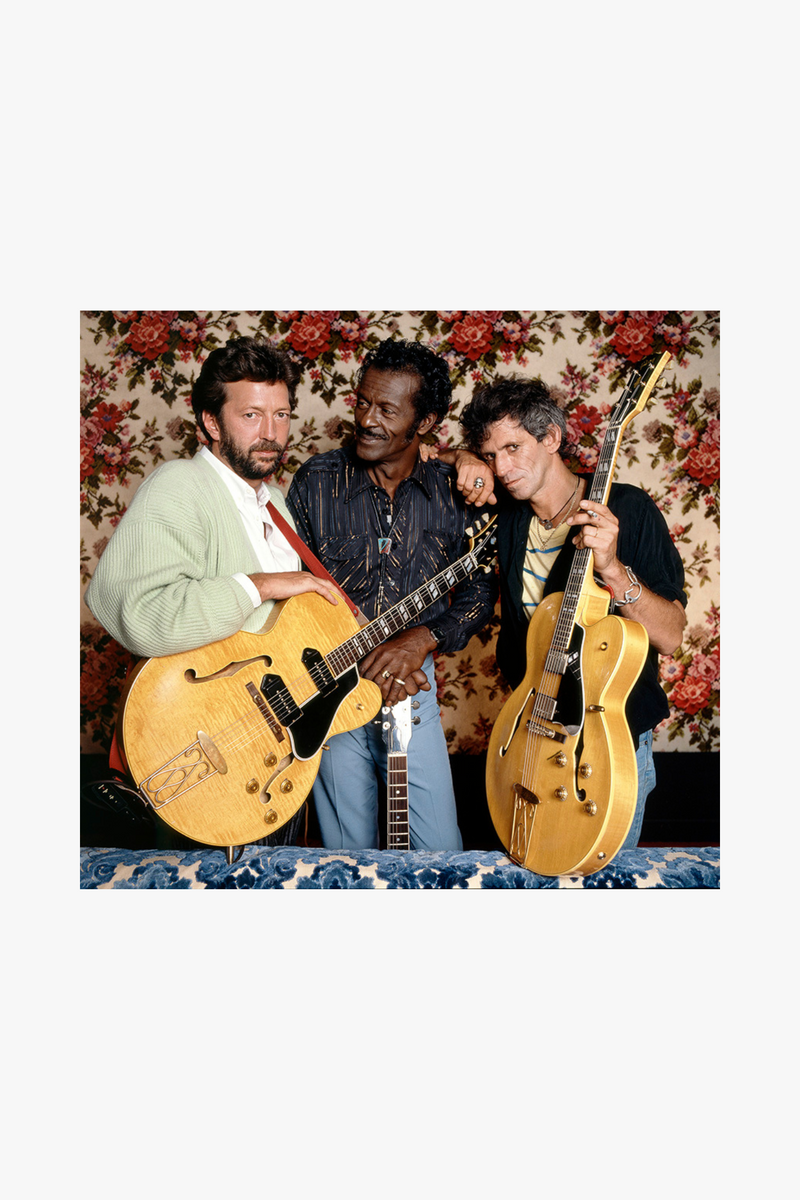 Eric Clapton, Keith Richards, and Chuck Berry, Los Angeles, 1986 ...