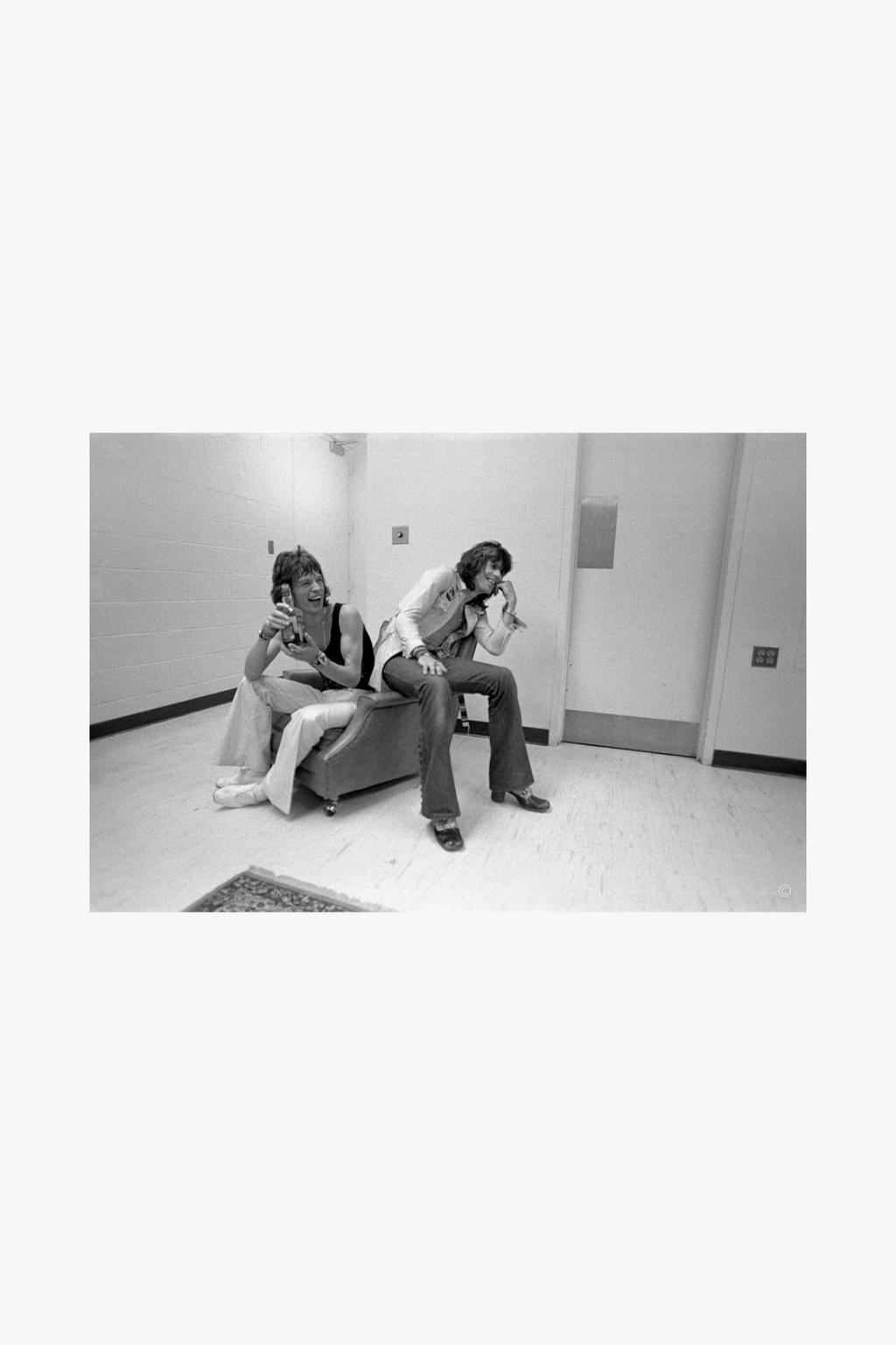 Keith Richards and Mick Jagger, The Rolling Stones, Laugh, 1972 ...